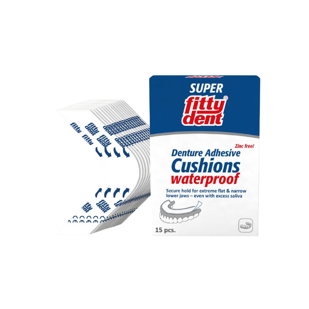 Fitty Dent Super Denture Adhesive Cushions 15's – Acorus Pharma