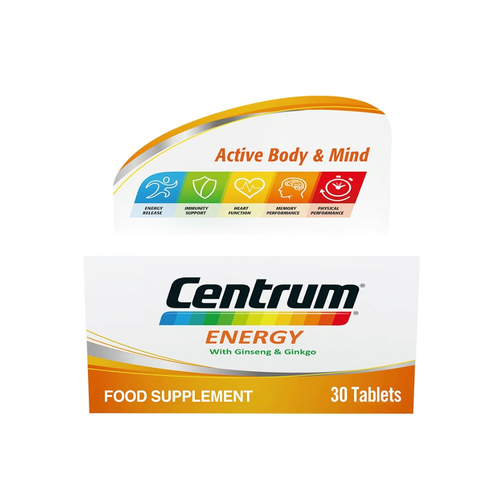 Centrum Energy Multivitamin Tablets 30's – Acorus Pharma