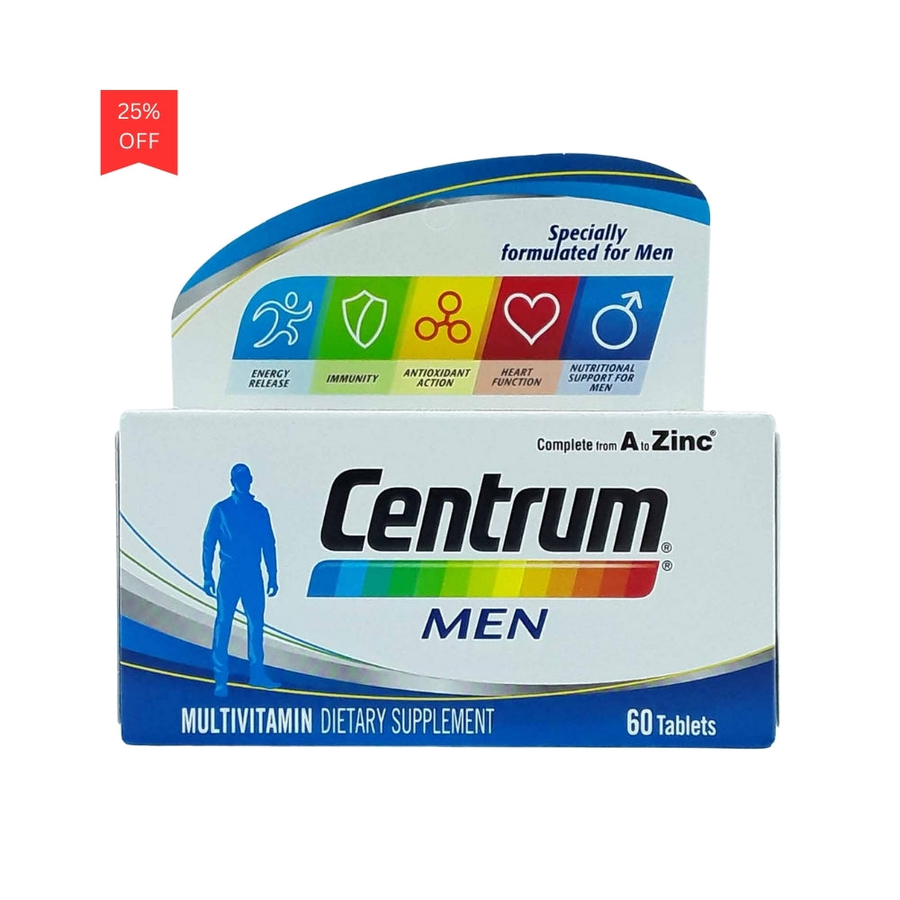 Centrum Men Multivitamin Tab 60'S (25% Off) – Acorus Pharma