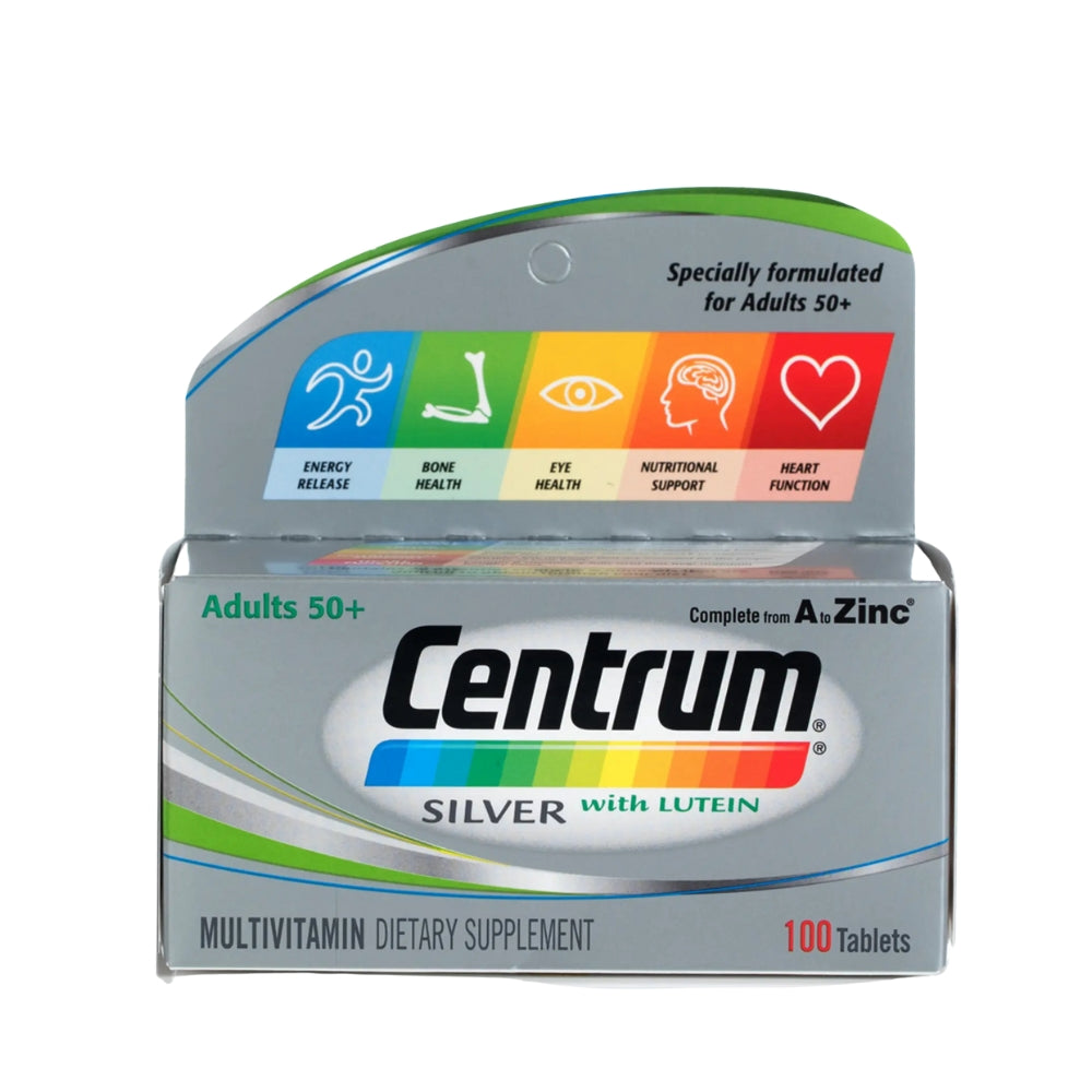 Centrum Silver With Lutein 100 Tab – Acorus Pharma